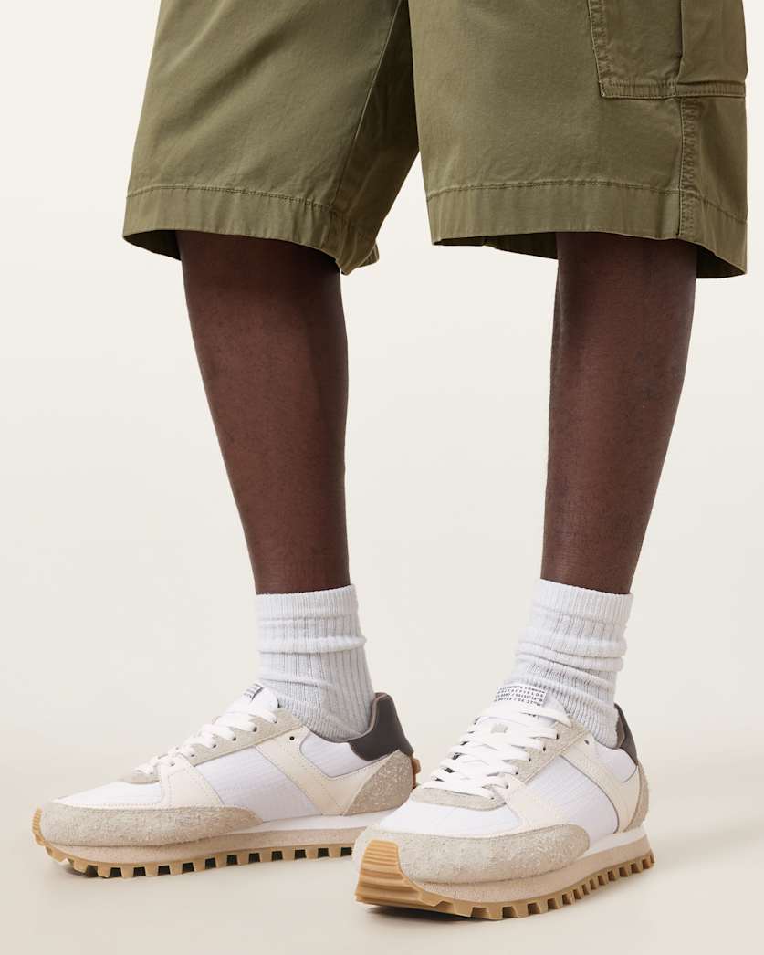 Viggo Low Top Runner Trainers Chalk White | ALLSAINTS